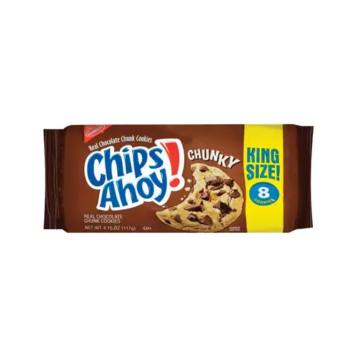 Chips Ahoy! 120186-XCP8 Cookies Chunky Chocolate Chip 4.15 oz Packet ...