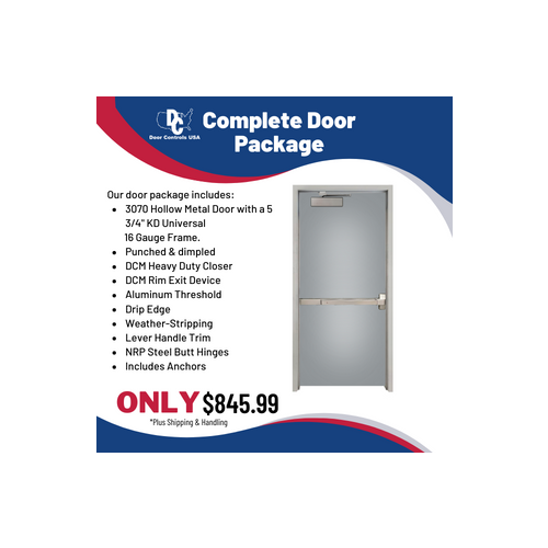 Door Controls USA Hollow Metal Door Package Everything you need ready ...
