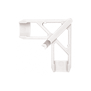 CRL PL15944 White Andersen 1" x 7/16" Plastic Screen Frame Corner ...