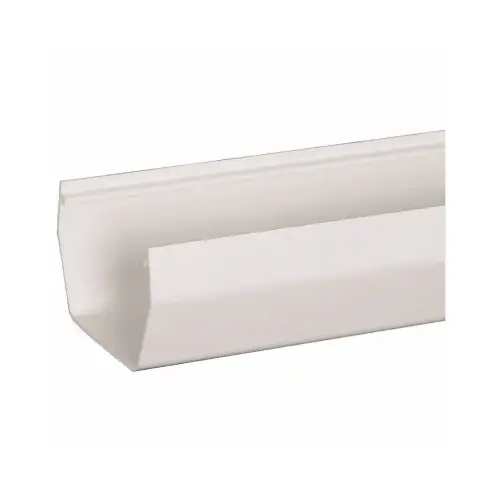 Amerimax T0573-XCP8 Gutter, 10 ft L, 5 in W, Vinyl, White - pack of 8 ...