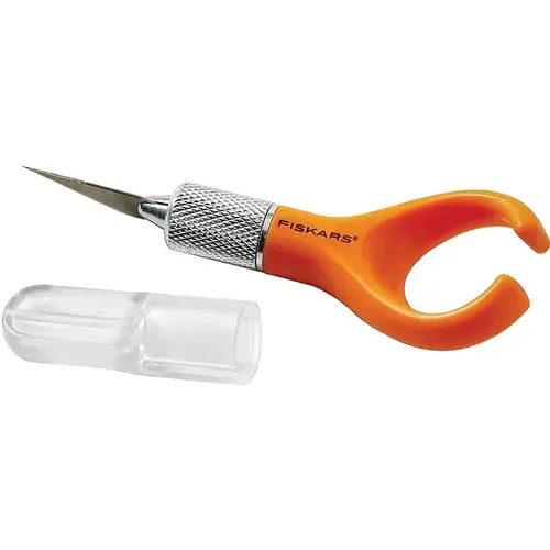 Fiskars 163050-1001 Fingertip Knife, Steel Blade, Plastic Handle ...