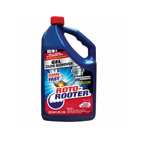 Roto-Rooter 351404 Clog Remover, Liquid, Characteristic, 64 oz Buy Now