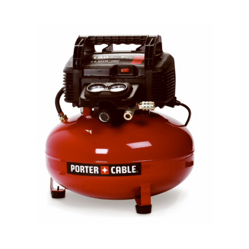 Porter-Cable C2002 Air Compressor, 6 gal Tank, 0.8 hp, 120 V, 120 to ...