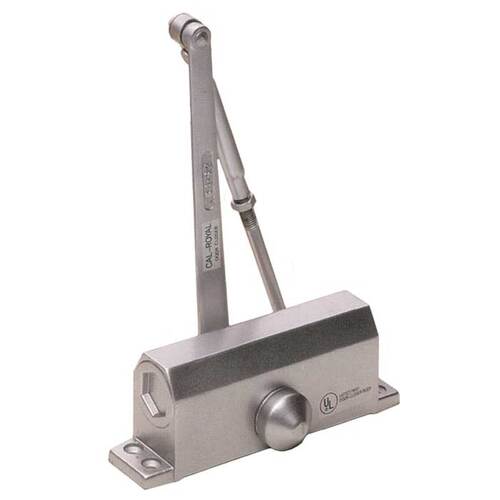 Cal Royal 440-P ALUM Contender Dual Valve Sized Door Closer - Grd 2