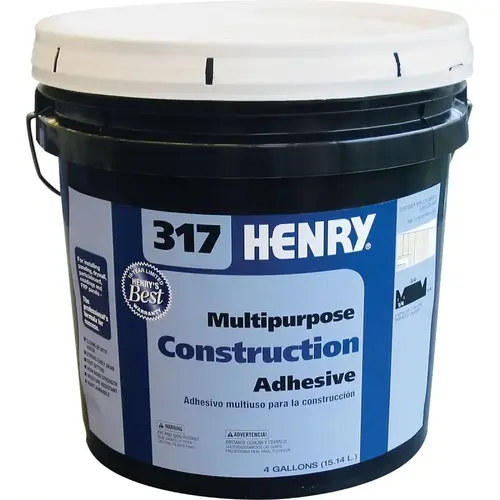 HENRY 12039 Henry Construction Adhesive, Off-White, 4 gal, Pail Buy Now