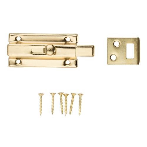 National Hardware N152-850 V860 Series Slide Bolt, Steel, Brass