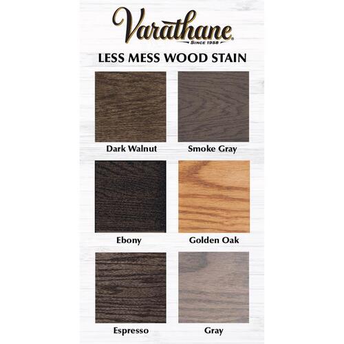 Varathane 368029-XCP4 Wood Stain Less Mess Dark Walnut Water-Based ...