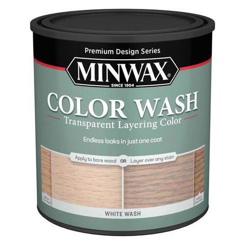 Minwax 618604444 Wood Stain Design Series Color Wash Transparent White ...