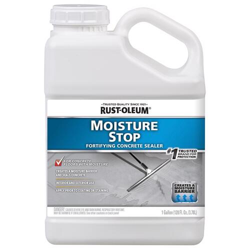Rust-Oleum 301239 Moisture Stop Fortifying Sealer, Clear/Low Luster, 1 gal