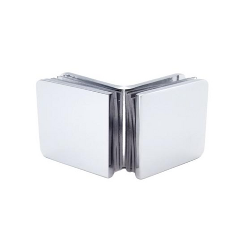 SGS GCR-902-CH 1 3/4" x 1 3/4" 90 degree Glass to Glass Radius Corner ...