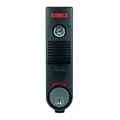 DETEX EAX300BK Surface Mount Battery Powered 100DB Door Prop Alarm with ...