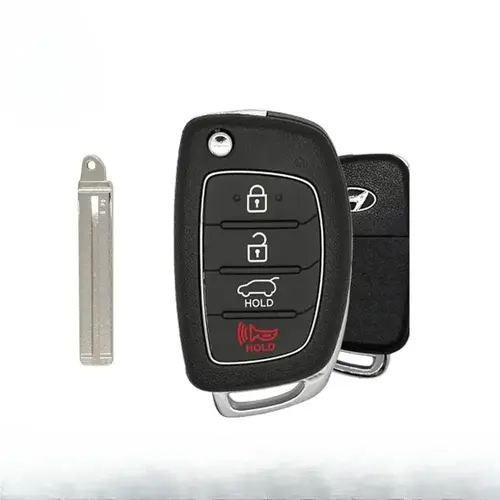 REFURB WITH LOGO TQ8-RKE-4F25 4-BTN L,U,P,H FLIP KEY - FCC: TQ8-RKE ...