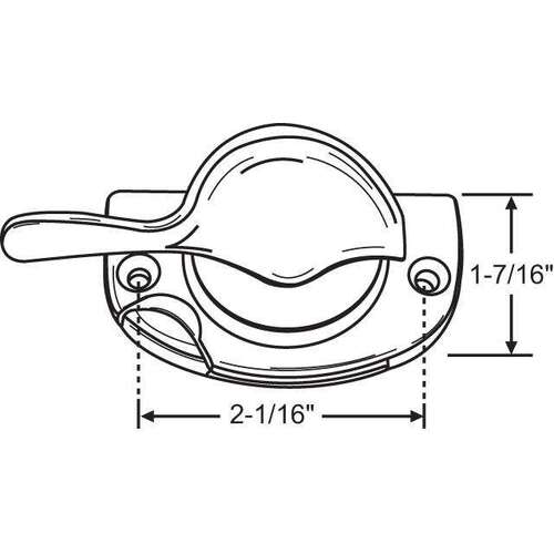 Brixwell 50-973-1x Sash Lock Only For Marvin Windows Bronze
