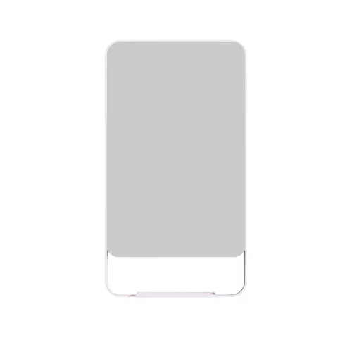 Glass Warehouse SF-SHELF-P Rey Radius Corner Mirror With Shelf Pink ...