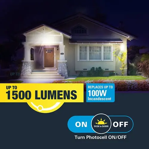 Cooper Lighting EWP15FSDBZ LED Dusk to Dawn Entry Wall Pack Security ...