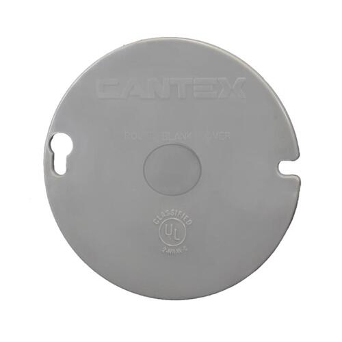 Cantex EZYL1 Ceiling Box Cover EZ Box Round PVC Gray