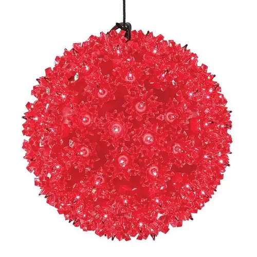 Celebrations 75SLSRDA Hanging Decor LED Red Starlight Sphere 7.5" Buy Now