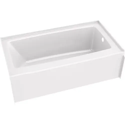 Delta B23605-6032R-WH Classic 500 60 in. Right Drain Rectangular Alcove ...