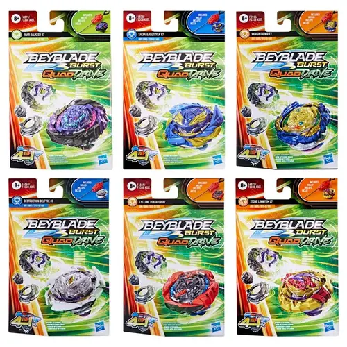 Hasbro HSBF3338 Spinning Top Starter Pack Beyblade Burst QuadDrive ...