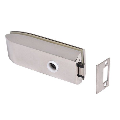 CRL PTH312PS Polished Stainless Glass Mounted Passage Latch