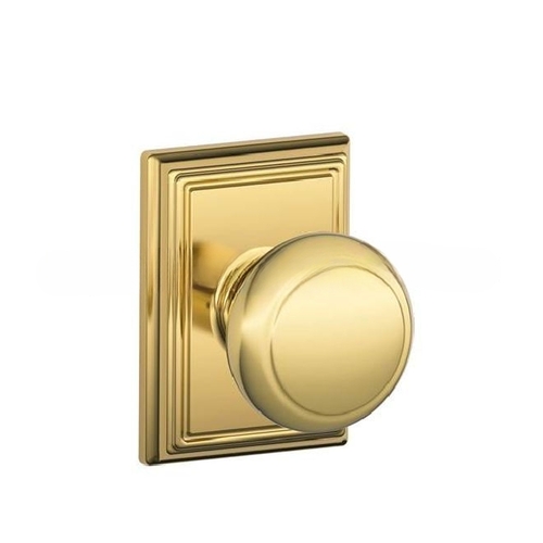 Schlage Residential F10AND605ADD Andover Knob with Addison Rose Passage ...
