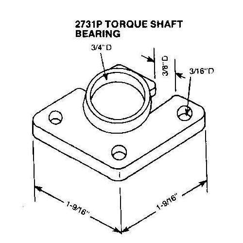 Brixwell 2731p TORQUE SHAFT BEARING