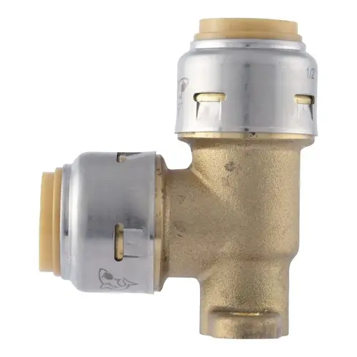 SharkBite UR249A Max Drop Ear Elbow, 1/2 in PTC, 90 deg Angle, Brass ...