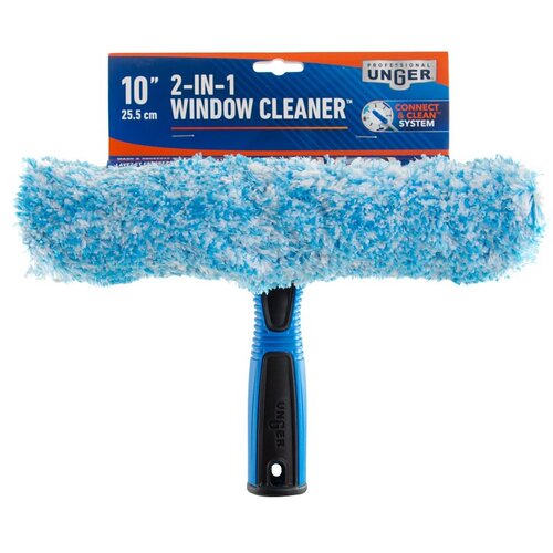 Unger Professional 981620 2-In-1 Window Cleaner, 10 in L Head, Plastic ...