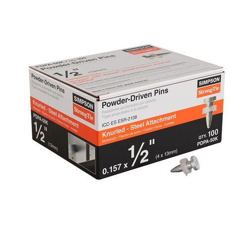 Simpson Strong-Tie PDPA-50K PDPA Knurled Powder-Driven Pin, 0.157 in ...