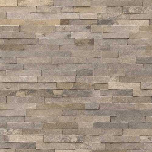 MS International, Inc LPNLQSALGRY624P Salvador Grey Ledger Panel 6 in. x 24 in. Textured ...