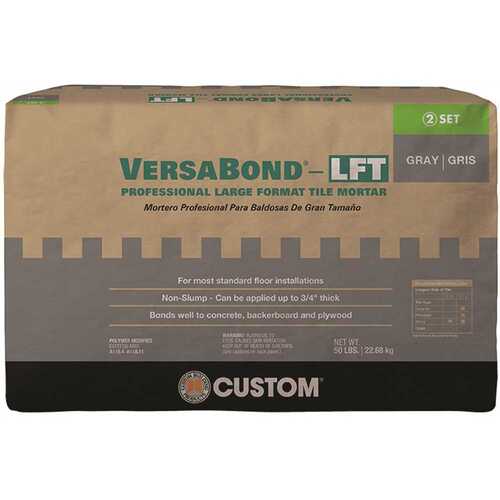 CUSTOM BUILDING PRODUCTS, INC. VBLFTMG50 VersaBond Series Tile Mortar ...