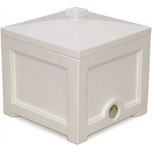 Mayne 5858-W Fairfield Garden Hose Bin in White