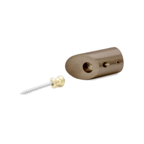 FHC SBW45BBRZ 45 Degree Wall Mount Fitting for Support Bar - Brushed ...