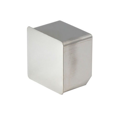 FHC PR20ECBS FHC 2" Square Pipe Rail End Caps - Brushed Stainless