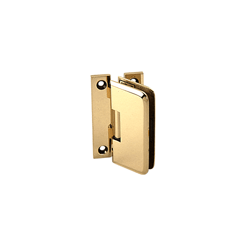 CRL ALUM-PET045BR-VCP-1 Brass Petite 045 Series 45 Degree Wall Mount Hinge