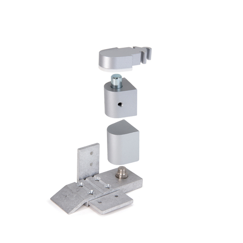 FHC FDP50RHA FHC Offset Right Hand Pivot Set with 1/8" Recess - Aluminum