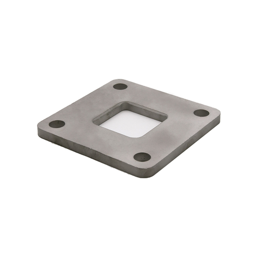 FHC PR20CF FHC Floor Flange For 2" x 2" Pipe Rail - Mill Stainless Steel