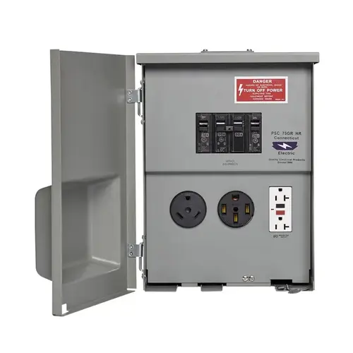 Connecticut Electric CESMPSC75GRHR RV/EV Power Outlet, 1-Phase, 80 A ...