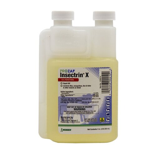 Prozap 1038510 Insectrin X Concentrate, Liquid, Yellow, Aromatic, 8 oz ...