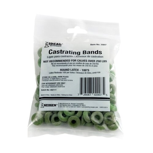 NEOGEN CORPORATION 2007 Castration Bands, 100-Ct pack of 150