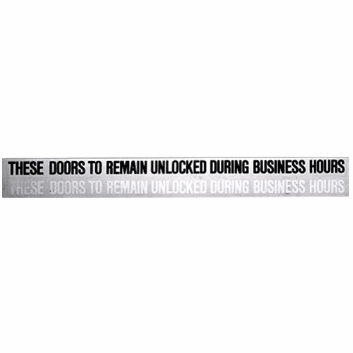 CRL 149B0 Business Door Header Sign for Double Doors