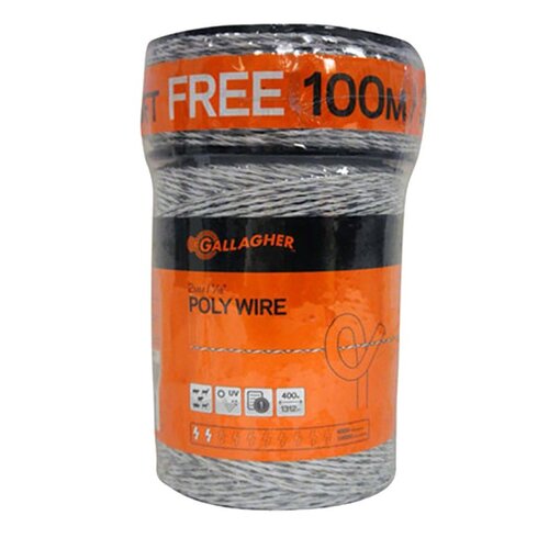 Gallagher G620300 Electric Fence Wire, 2 kV, Stainless Steel Conductor ...
