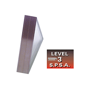 CRL LEXGARD3 Level 3 Bullet Resistant Custom Size Laminated ...