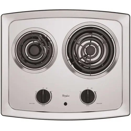 Whirlpool RCS2012RS 21 in. Smooth Coil Electric Cooktop in Stainless ...