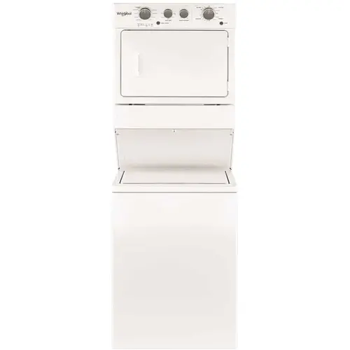 Whirlpool WET4027HW White Laundry Center with 3.5 cu. ft. Washer and 5. ...