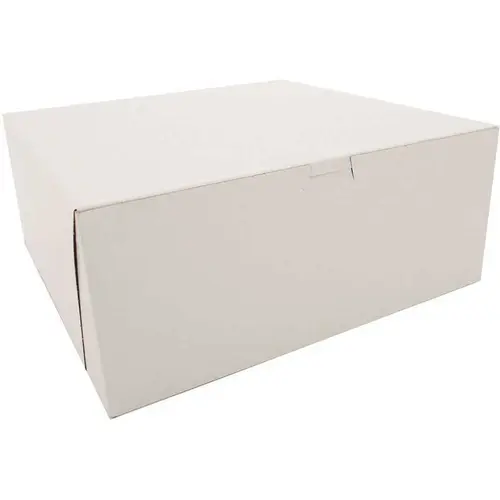 SOUTHERN CHAMPION TRAY COMPANY 0987 White Non-Window Bakery Box 12 x 12 ...