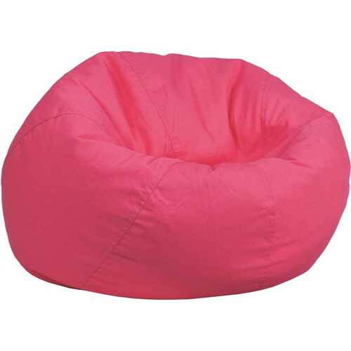 Flash Furniture DGBEANSMSLDHTPK Hot Pink Fabric Bean Bag Chair