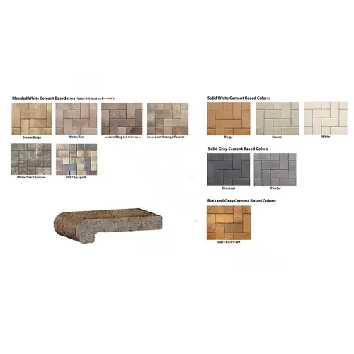 FLAGSTONE PAVERS LLC 34135060100 Cream/beige 1" Drop Remodeler Coping ...