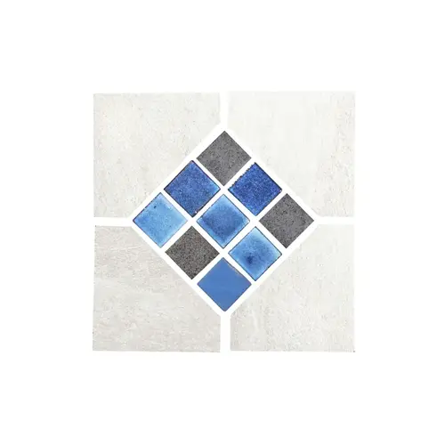 NPT SLT-WHITE DECO 6" X 6" Slate Stone Look Tile White Deco Buy Now
