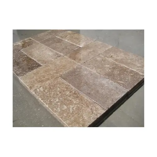 NPT PV:3CM X 16"X24"DWTP 16" X 24" 3cm Travertine Tumbled Paver Dark ...